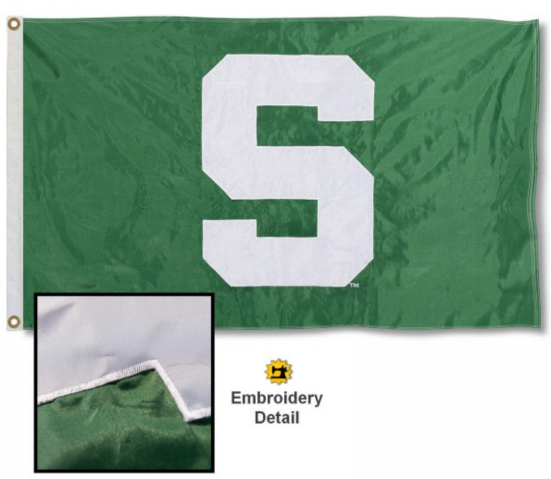 Michigan State University (MSU) Block S Flag – Flags Unlimited